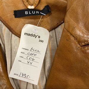 Blur | Jackets & Coats | Blur Distressed Leather Coatnever Been Worn ...